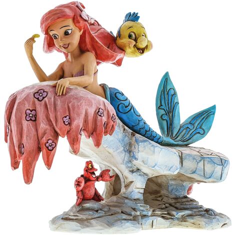 Enesco 4037501 Figurina Ariel su Roccia, Resina, Disney Tradition ...