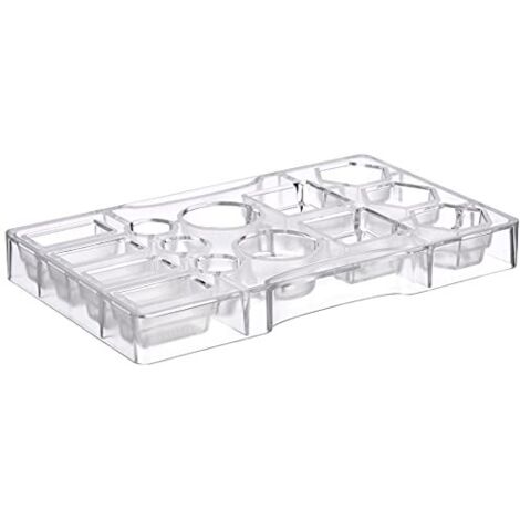 Decora 0050085 Stampo Professionale Cioccolatino Geometrico, 10 cavità ...