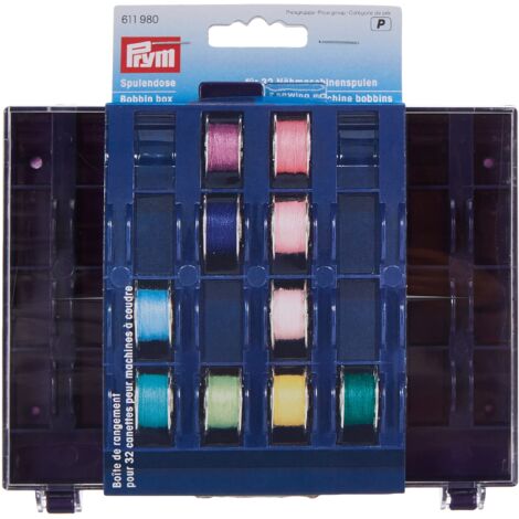 Prym Bobbin Box, Poliuretano, Blue, Purple, Transparent, 1 - Confezione