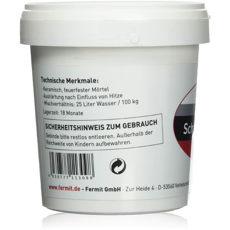 Fermit - Malta refrattaria, 1 kg, colla ignifuga