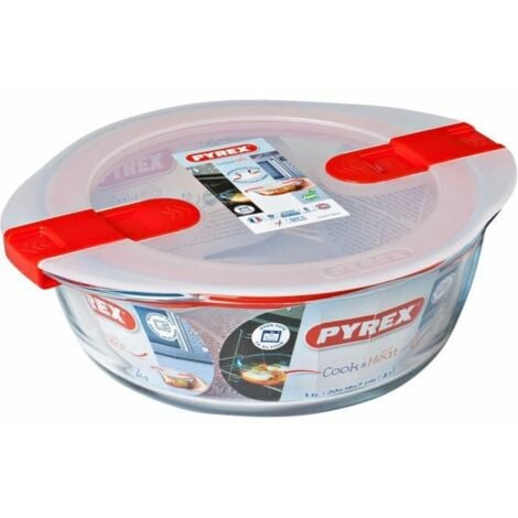 Pyrex Cook & Heat contenitore tondo per alimenti in vetro borosilicato ...