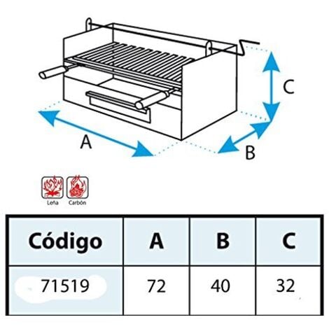 Imex la Volpe 71519 Cassetto per barbecue con sollevamento e griglia in ...