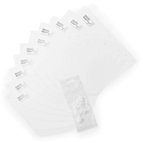 Durable 343219 Pannelli di Ricambio per Visiera, Trasparente