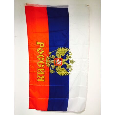 BANDIERA RUSSIA CON AQUILA 150x90cm - GRAN BANDIERA RUSSA CON STEMMA 90 ...