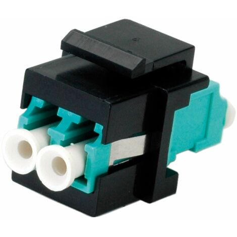 ROLINE Fiber Optic Keystone Jack, LC Duplex, Multimode, OM3