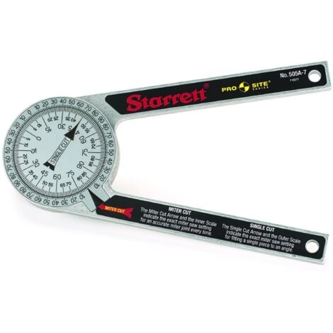 Starrett 505A-7 Pro-Site Rapportatore, in Alluminio, 225 mm