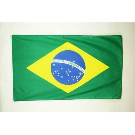 BANDIERA BRASILE 250x150cm - GRAN BANDIERA BRASILIANA 150 x 250 cm - Bandiere - AZ FLAG