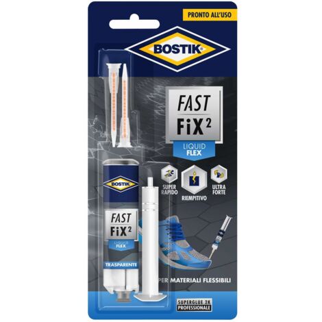 BOSTIK Fast Fix2 Liquid Flex colla bicomponente super forte e rapida ...