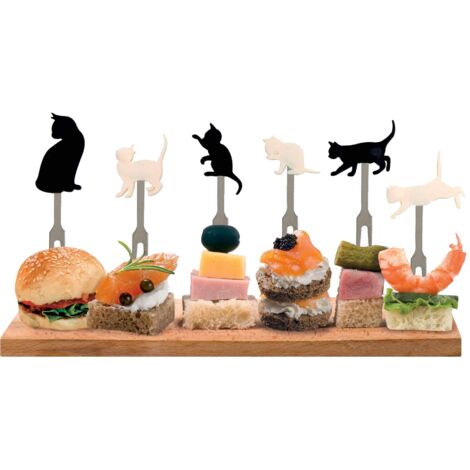 Legami - Set di 6 Forchettine per Aperitivo, Riutilizzabili, Durevoli ...