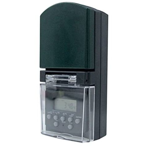 Electraline 58109 Programmatore Digitale Settimanale da Esterno Settimanale, Verde