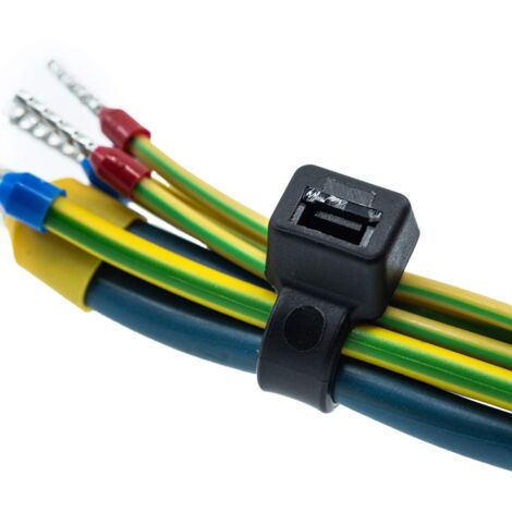 ERKO Fascette plastica nere 250 x 4,8 mm 100 pezzi di cablaggio ...