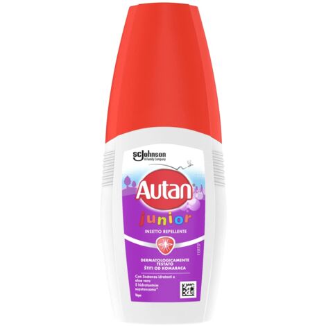 Autan Junior Vapo Spray Antizanzare Comuni e Tigre, Insetto Repellente Per Bambini dai 2 Anni ...