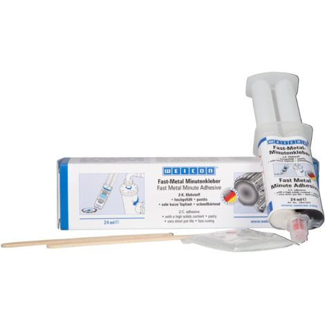 WEICON Fast-Metal - Colla per minuti/24 ml/metallo liquido/2 componenti ...