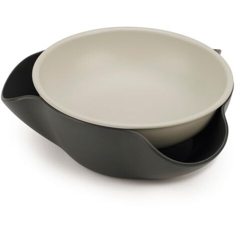 Joseph Joseph Ciotola a doppio piatto per olive, noci e snack, grigio