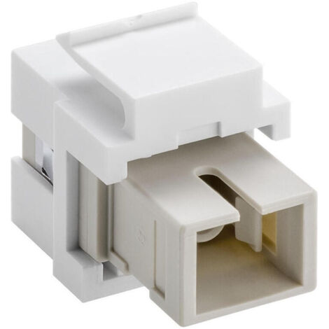 Keystone de fibra optica SC-Simplex Blanco