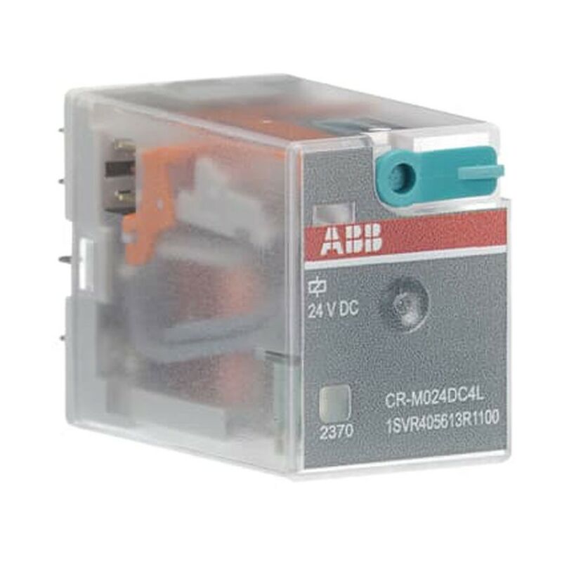Relé industrial Abb CR-M 24V 4 contactos conmutados con LED ER 5850