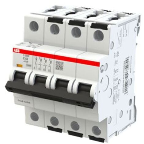 Interruptor magnetotérmico Abb 4P 63A 15KA C 4M S304P