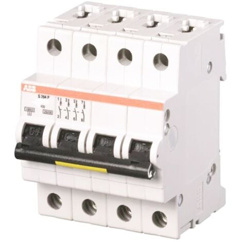 Interruptor automático ABB S204P 40A 4P 15KA C 4 módulos S590822