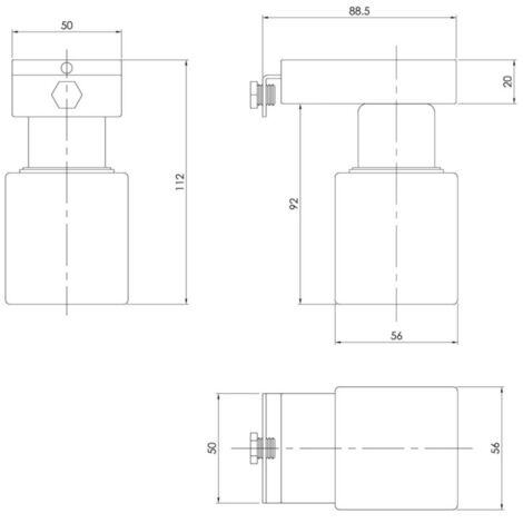 Spot LED ALTERNA Verrine à Pincer Cubique satiné Blanc - 6661042