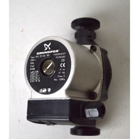 Circulateur Pompe de Circulation GRUNDFOS UPS 25-60 180 1 1/2 Plancher pour Système de Chauffage ...