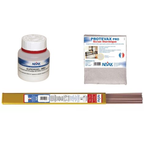 Kit de Brasage NEVAX comprenant 1kg de Brasure/1 Décapant 200g/1 Écran ...