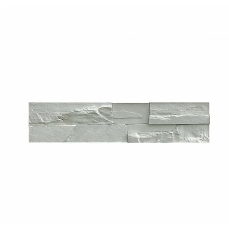 Decoon – Plaquette de parement imitation pierre blanc 0,82 m² – Plâtre ...