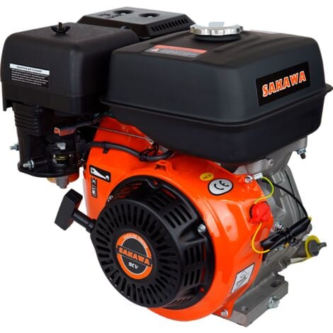 Motor Gasolina 4 Tiempos 270CC 9 CV Arranque Manual + Aceite + Polea Motor 25mm