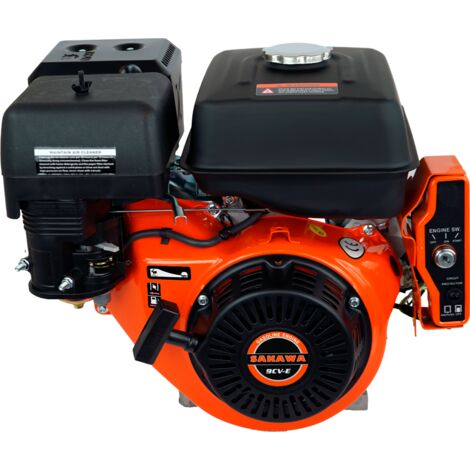Motor Gasolina 4 Tiempos 270CC 9 CV Arranque Eléctrica + Polea 25mm