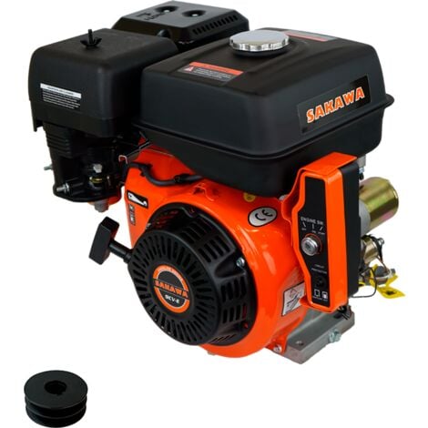 Motor Gasolina 4 Tiempos 270cc 9cv Arranque Eléctrico + Polea 25mm F