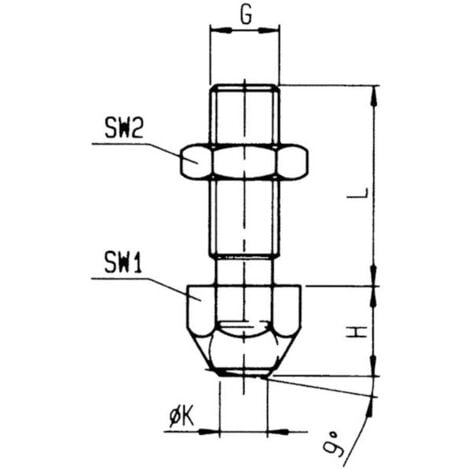 Rasten-Spannhebel M12 AMF