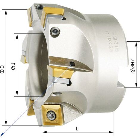 Aufsteck-Eckmesserkopf D100mm Z8 für SDMT 1205. FORMAT