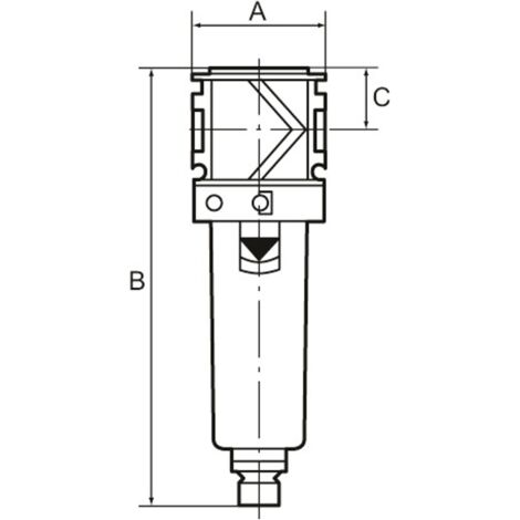 Riegler Filter »variobloc«, mit Polycarbonatbehälter, BG 1, G 1/4