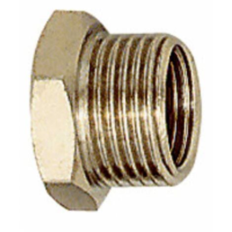 Riegler Reduziernippel kurz, G 1 AG, G 3/4 IG, SW 36, Messing vern.