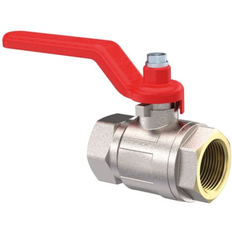 Riegler Kugelhahn Basisausführung, Handhebel, IG/IG, Messing vern., G 1