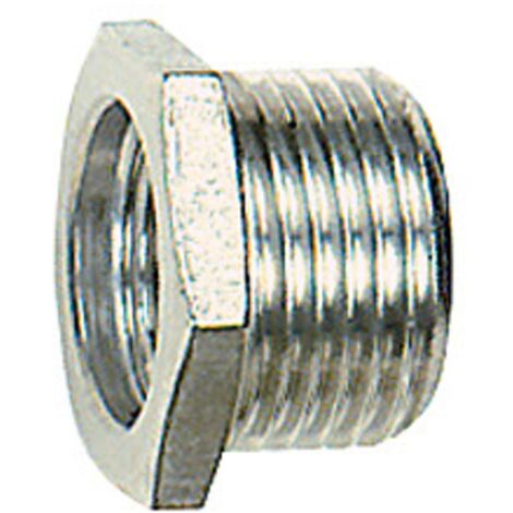 Riegler Reduziernippel, kurz, G 3/8 a., G 1/4 i., SW 19, Edelstahl 1.4571