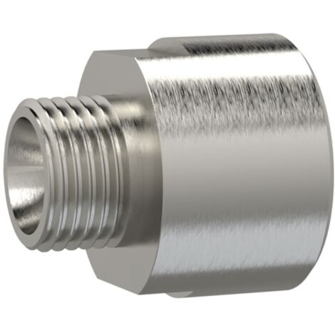 Riegler Reduziernippel, lang, G 1/2 a., G 3/4 i., SW 32, Edelstahl 1.4571