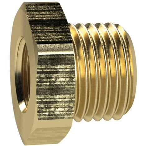 Riegler Reduziernippel kurz, G 3 a., G 1 1/4 i., SW 95, Messing