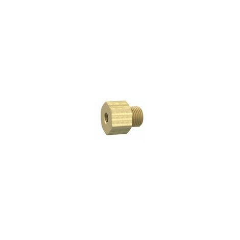 Riegler Reduziernippel lang, M3 a., M5 i., SW 7, Messing