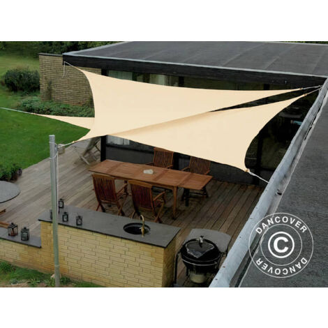 Vela de sol 3,6x3,6x3,6m, Triangular, Arena