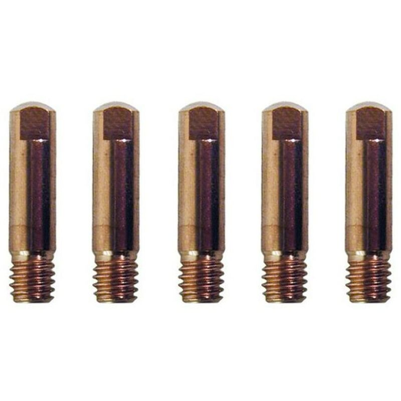 Tubes contact Ø 1 mm 6 x 25 mm Lot de 5 pour soudure MIG/MAG TECNOWELD