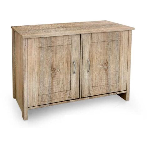 MOBILE DA ARREDO 4 2 ANTE E 4 RIPIANI INTERNI 89X40X60CM IN COLORE ROVERE