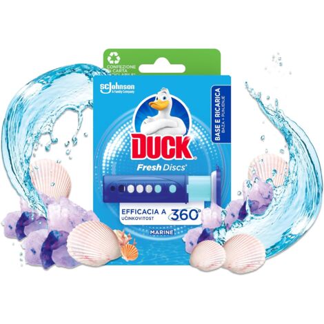 DUCK FRESH DISC WC BASE E RICARICA DA 6 PZ MARINE E LIME