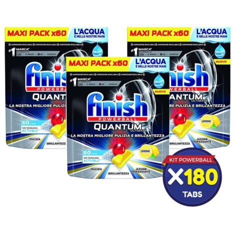 SET 3 PZ TABS FINISH QUANTUM ULTIMATE 180PZ LIMONE