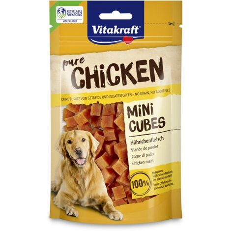 VITAKRAFT PURE CHICKEN CUBETTI DI POLLO CHICKEN MINI CUBES 80G