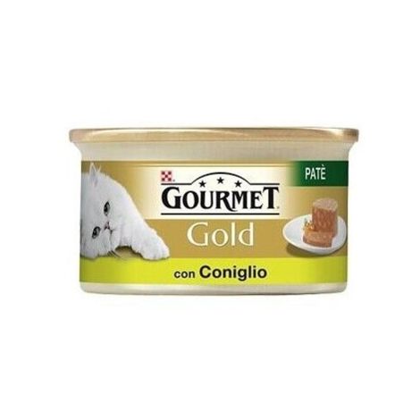 SET 72 CONFEZIONI GOURMET GOLD PATÈ (CONIGLIO. PESCE E MANZO) DA 85 GRAMMI