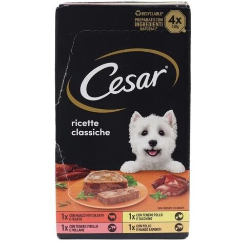 SET 6 CONFEZION CESAR VASCHETTE MULTIPACK RICETTE CLASSICHE 4X150 GR