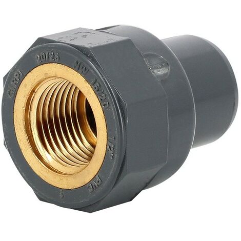 Raccord PVC pression - Embout taraudé insert laiton PVC pression mixte ...