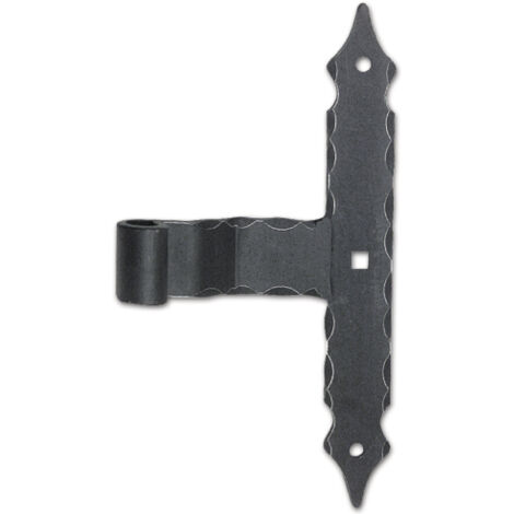 Kreuzband ohne Kegel, 300 x 40 x 6 mm, Schmiedeeisen verzinkt geschwärzt