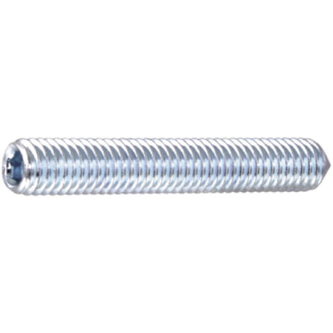 Gewindestift mit Spitze M6x8 Madenschrauben Innensechskant, Stahl ...