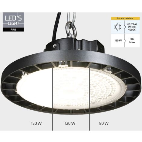 LED'S LIGHT PRO LED Hallenstrahler Highbay - Hallentiefstrahler LED mit ...